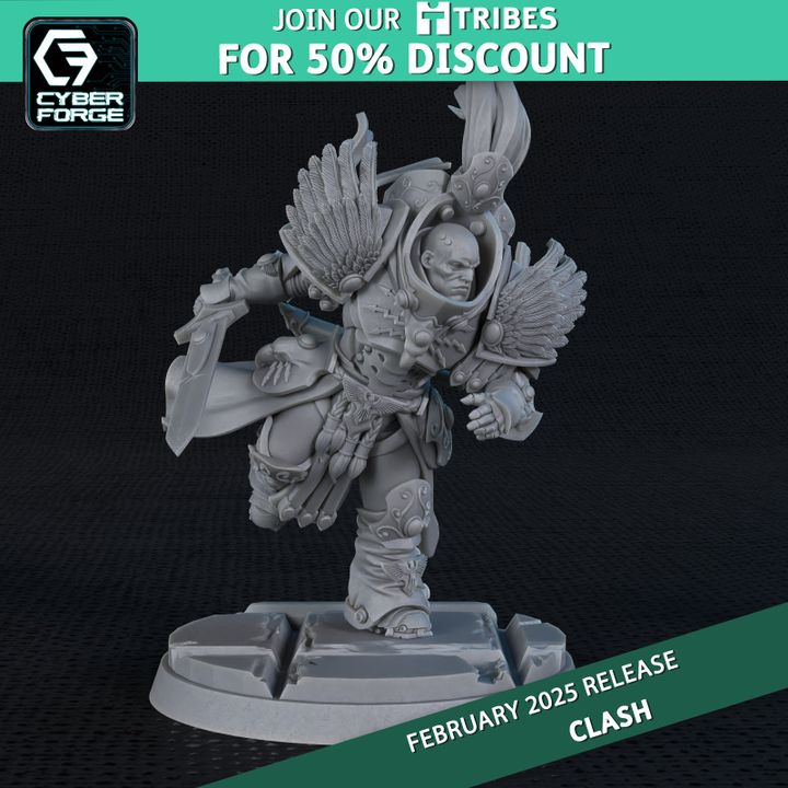 3D Printable Vetus Imperium - Brother Gladius - Clash - Cyber Forge Miniatures February 2025 by ...